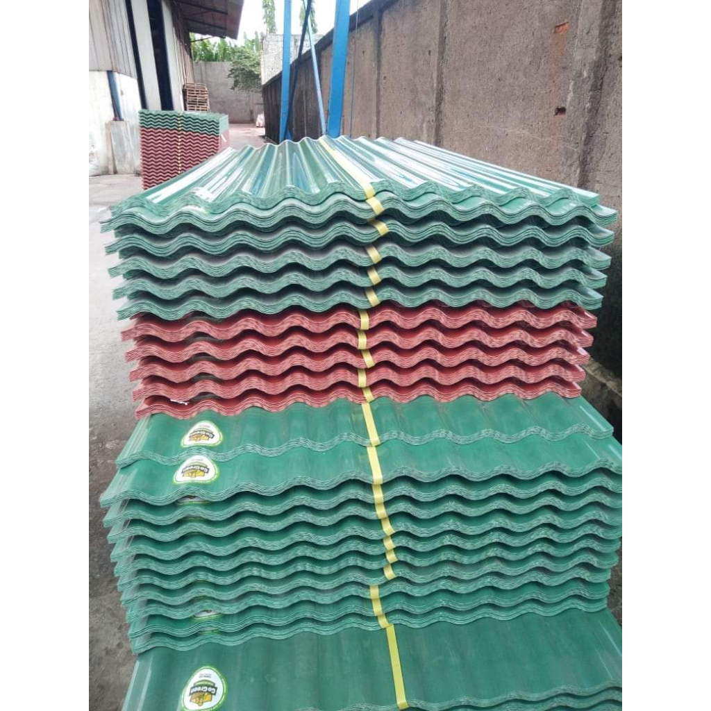 Jual Atap go green gelombang biasa/ gelombang kecil panjang 180cm lebar ...