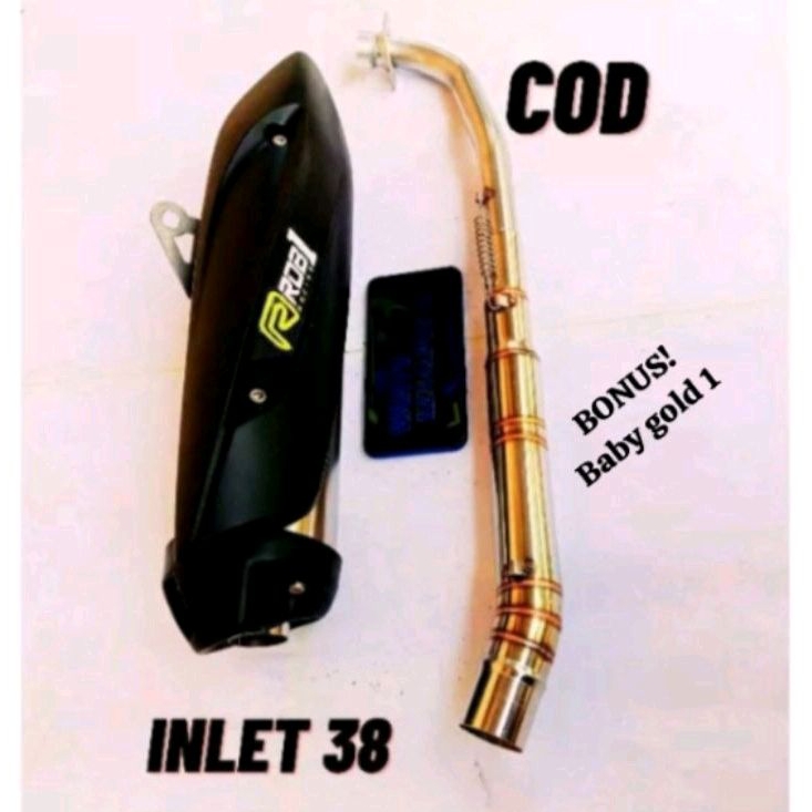 Jual Knalpot Racing Rob1 inlet 38 Vega Supra Jupiter Shogun Revo Blade ...