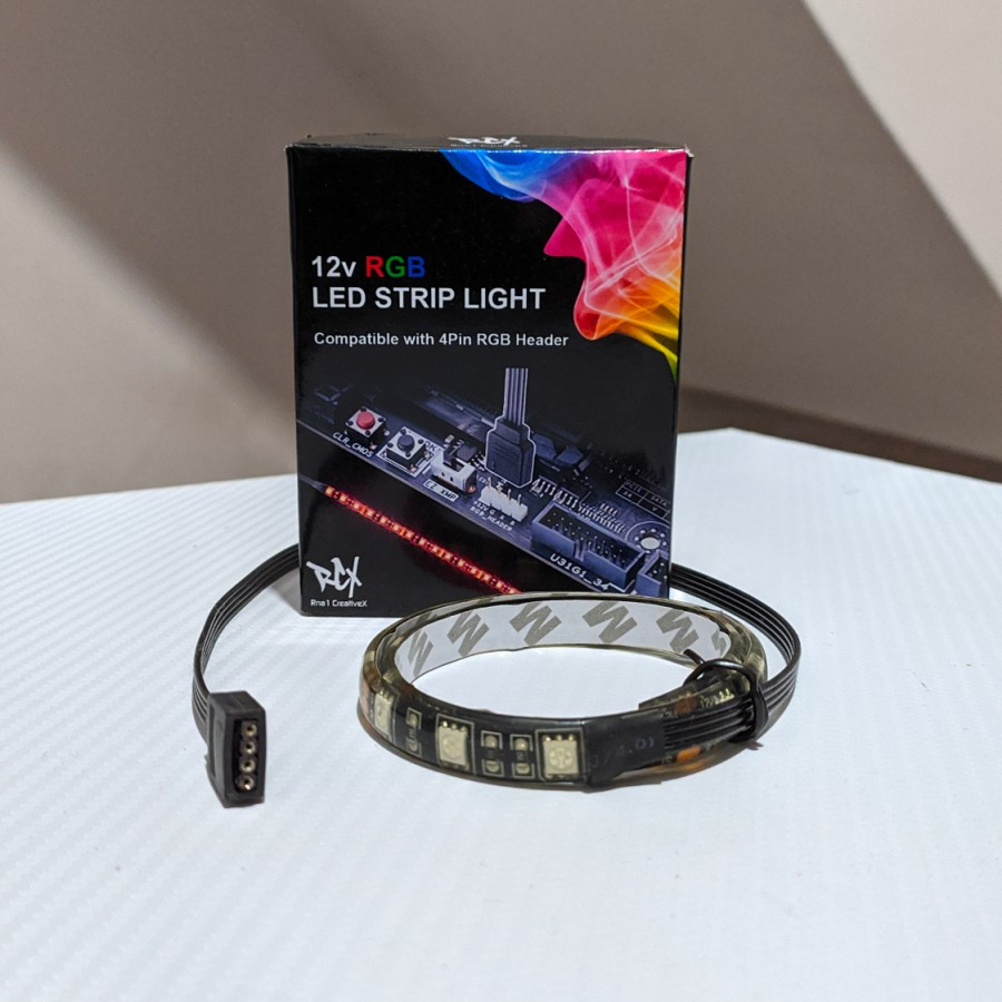 Jual LED Strip RGB 12v 4pin PC Gaming ASUS Aura sync Gigabyte MSI ...