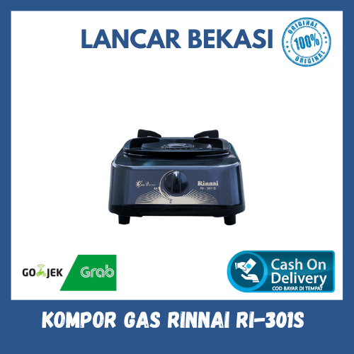 Jual Kompor Gas 1 Tungku Rinnai Ri-301S ( Elegant ) | Shopee Indonesia