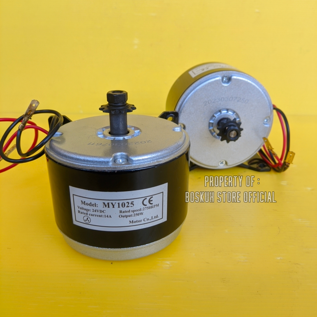 Jual Dc Motor Brushed Model-MY1025 24VDC 14A 250W 2750Rpm Dinamo Skuter ...