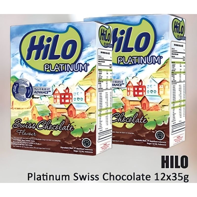 Jual HILO PLATINUM SWISS CHOCOLATE 420gr (12sachet x 35gr) | Shopee Indonesia