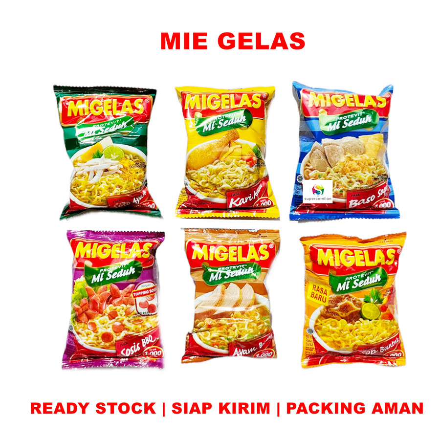 Jual MIGELAS - Mi Gelas Mie Instan Praktis (Satuan) - Ayam Bawang ...