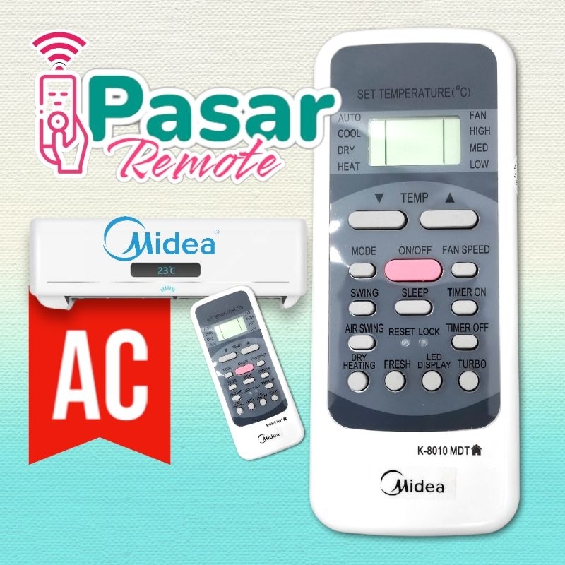 Jual Remote/remot AC MIDEA | Shopee Indonesia
