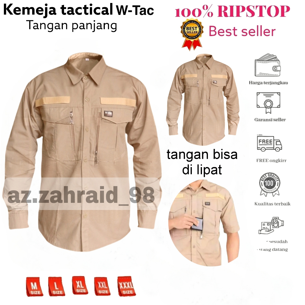 Jual Kemeja tactical outdoor nevy | kemeja lapangan pria | kemeja w tac ...