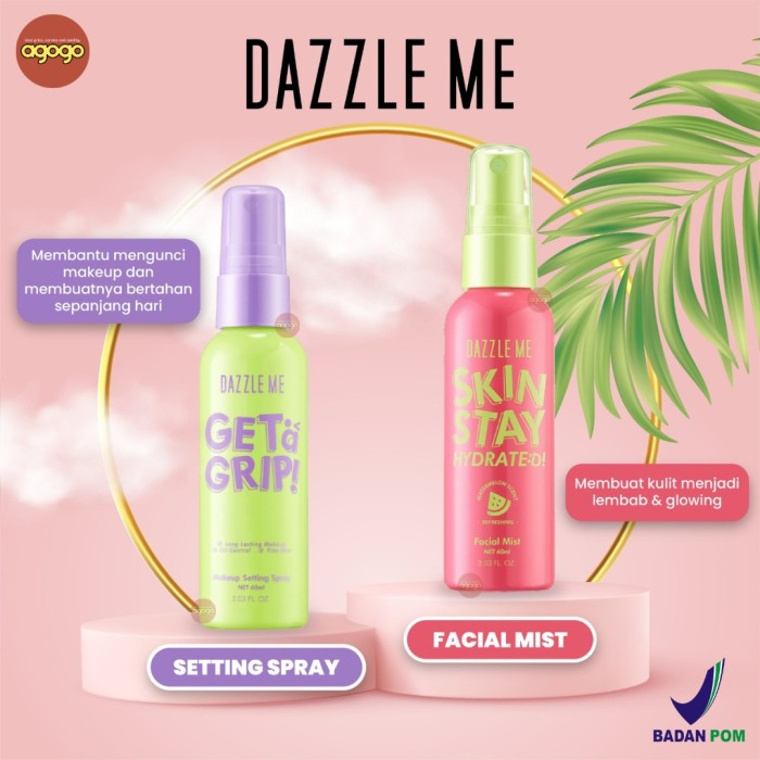 Jual Dazzle Me Skin Stay Hydrated Facial mist / Setting Spray | Shopee ...