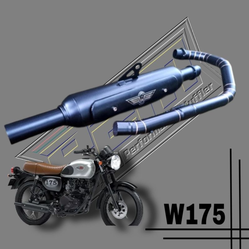 Jual KNALPOT CUSTOM KAWASAKI W175 UNTUK MOTOR TIGER/SCORPIO/MP/GL ...