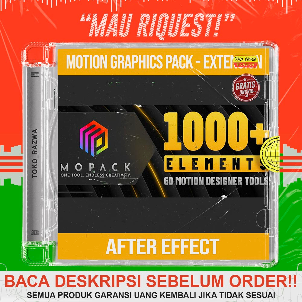 Jual Motion Graphics Pack - After Effects - MoPack Extension | Shopee ...