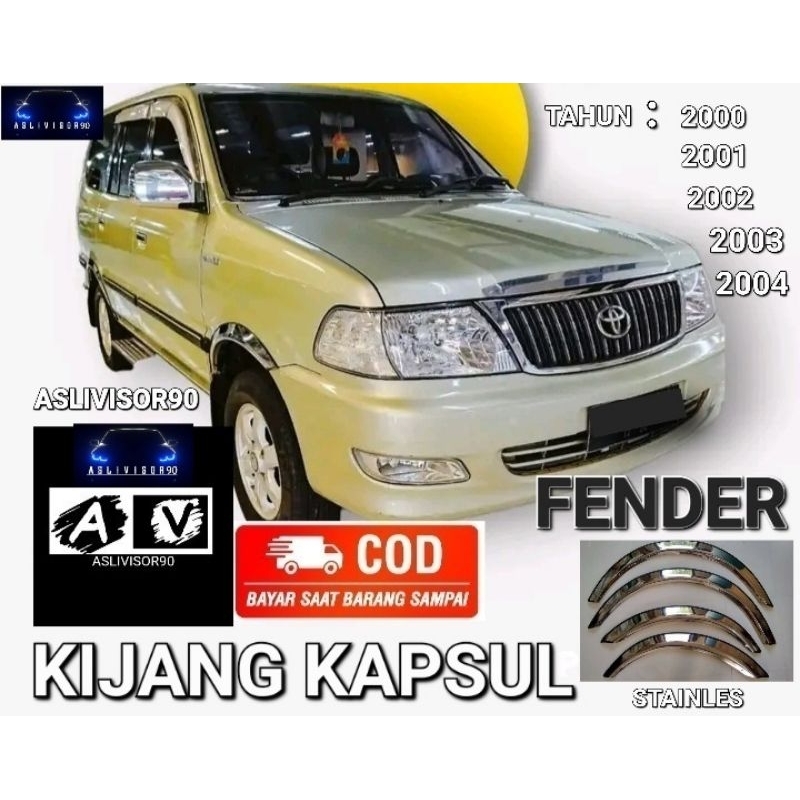 Jual FENDER /List Atas Roda Mobil KiJang kapsul/LGX/EFI/LSX/NEW KIJANG ...