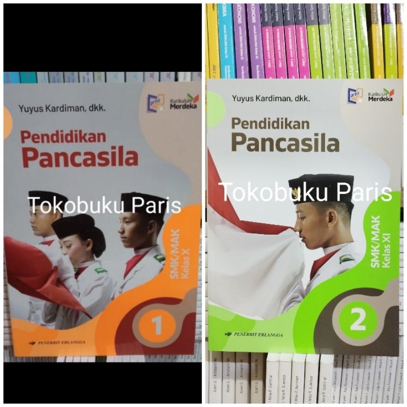 Jual ORI Buku Pendidikan Pancasila PPKN smk mak kelas 1 10 X, 2 11 XI Kurikulum Merdeka Erlangga ...