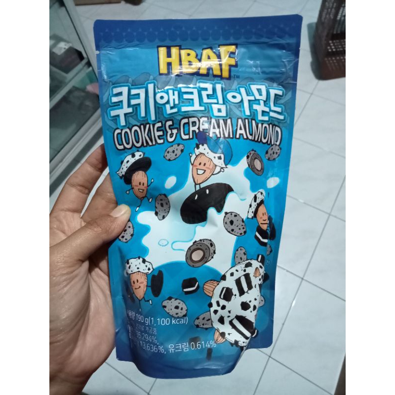 Jual Hbaf almond korea/ hbaf cookies n cream (ecer) | Shopee Indonesia