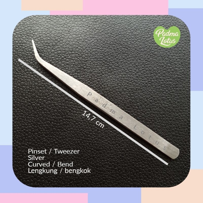 Jual pinset tweezer lurus bengkok curved bend diy | Shopee Indonesia