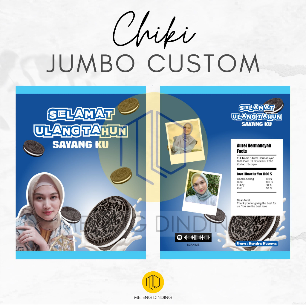 Jual (1 HARI JADI) CHIKI JUMBO / CIKI JUMBO / KADO UNIK SNACK / KADO ...