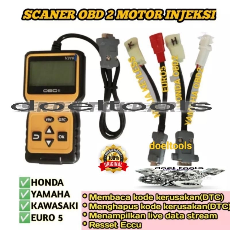 Jual SCANNER SCANNER OBD 2 MOTOR INJEKSI Alat Servis Motor Injeksi ...