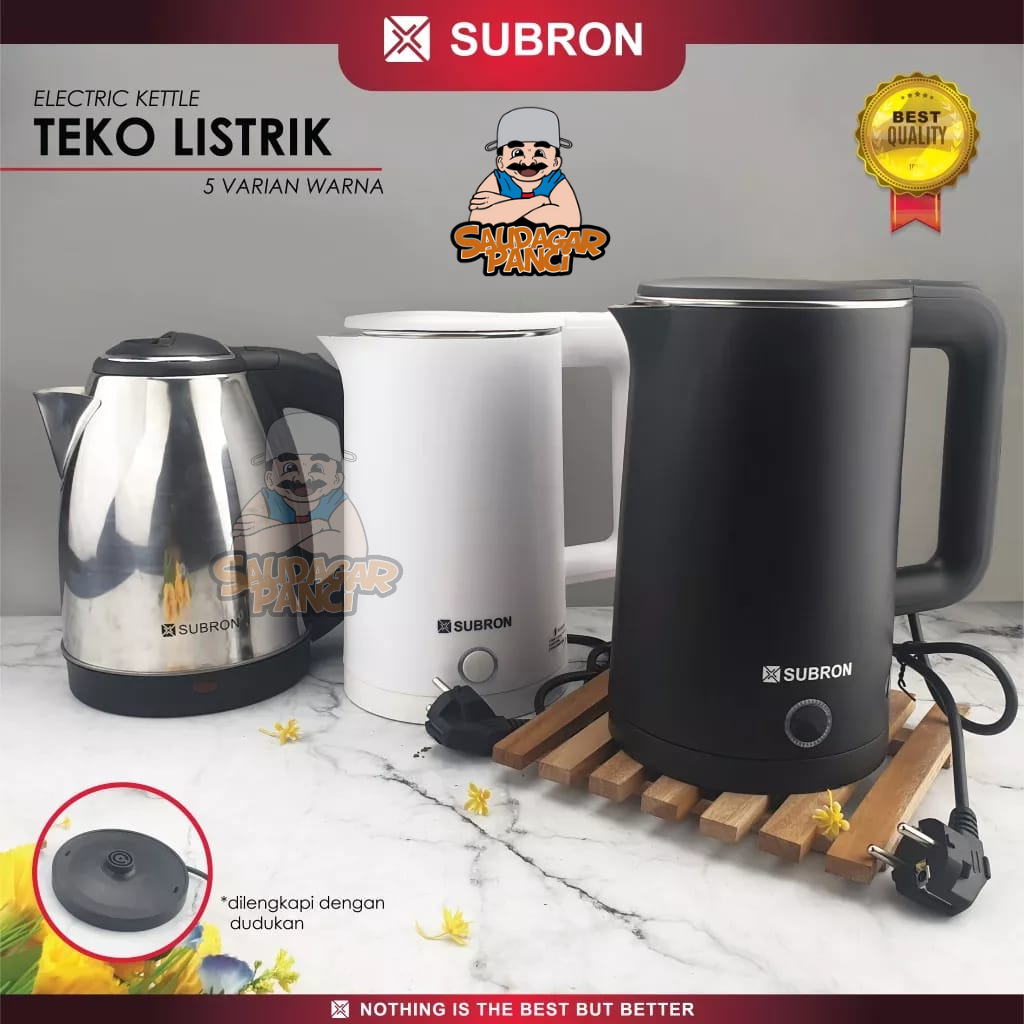 Jual SUBRON Teko Termos Listrik Pemanas Air Kettle 1500W 450W Electric ...