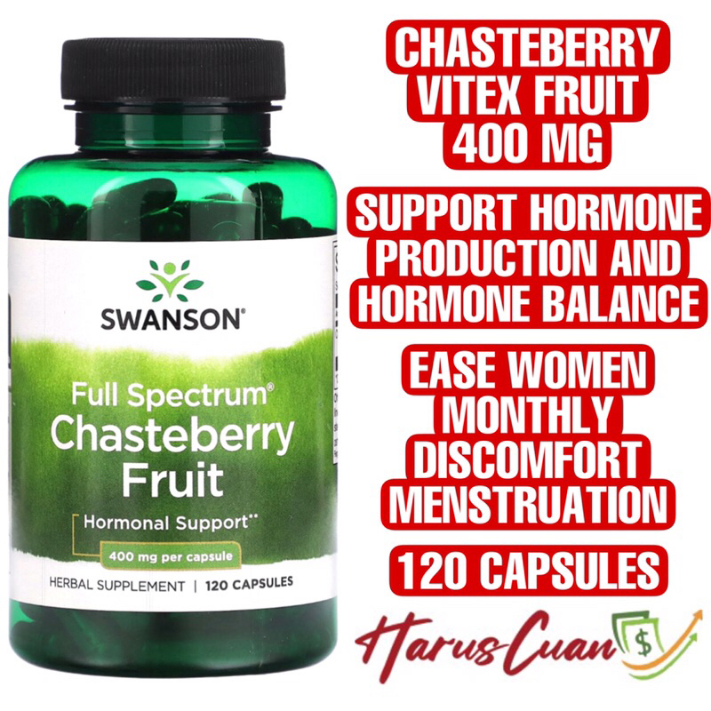 Jual Swanson Chasteberry Vitex Fruit 400 mg 120 Capsules Female Hormone ... Jual Swanson Chasteberry Vitex Fruit 400 mg 120 Capsules Female Hormone ...