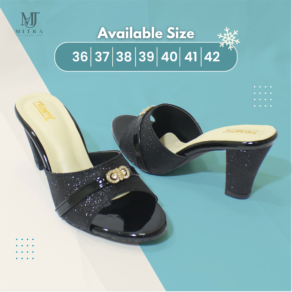 Jual Sendal High Heels Selop Jumbo Wanita Hak Tahu Tinggi 7cm Sandal ...