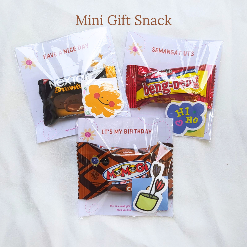 Jual Mini Gift Snack Free Stiker - Gift Snack - Kado hadiah - Freebies ...