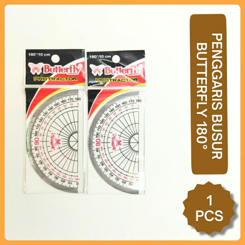 Jual Penggaris Busur Merek Butterfly Tebal 180° / Busur | Shopee Indonesia