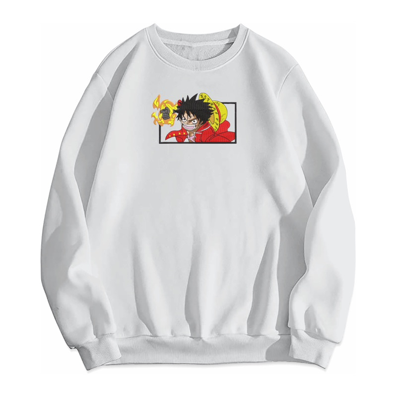 Jual SWEATER EMBROIDERY LUFFY ONE PIECE | Shopee Indonesia