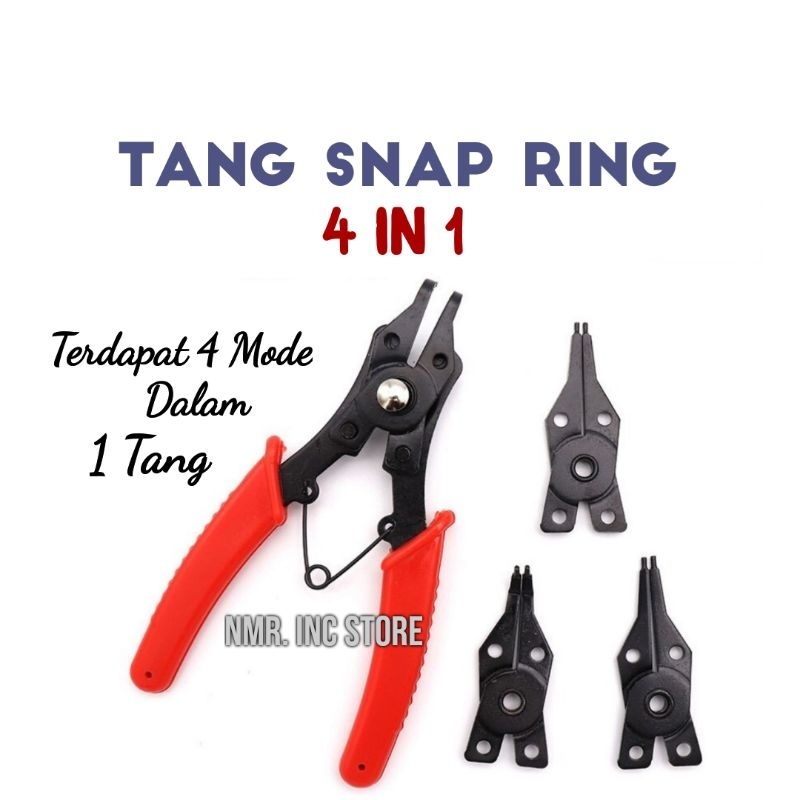 Jual Tang Snap Ring Set 4 in 1 Pliers Circlip Tekan Buka Tutup Lurus ...
