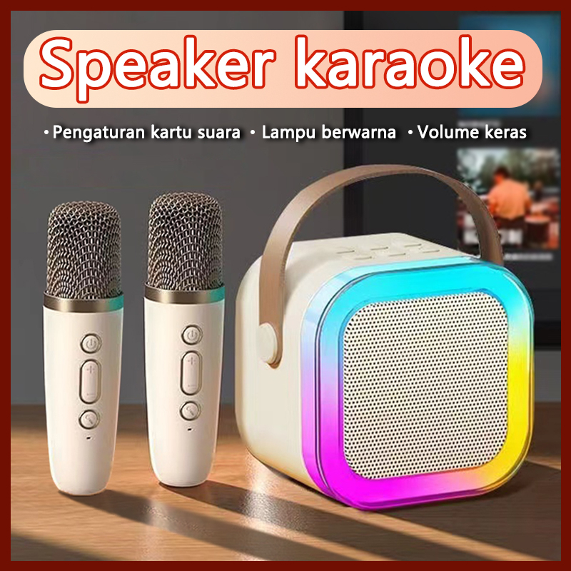 Jual Speaker bluetooth Portable Microphone Karaoke Speaker Anak full ...
