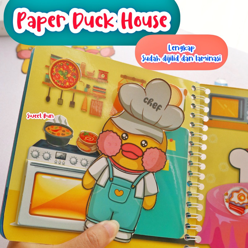 Jual Paper Duck House Book Rumah Bebek Buku Mainan Edukasi Anak ...