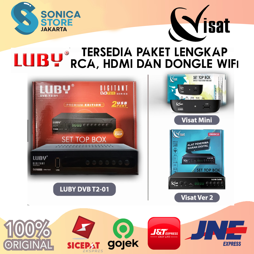 Jual Set Top Box Murah Terbaru Luby DVBT2-01 Dan Visat U1 | Shopee Indonesia