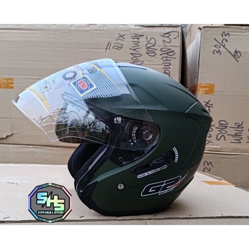 Jual HELM G2 OPTIMAX SOLID DOUBLE VISOR | Shopee Indonesia