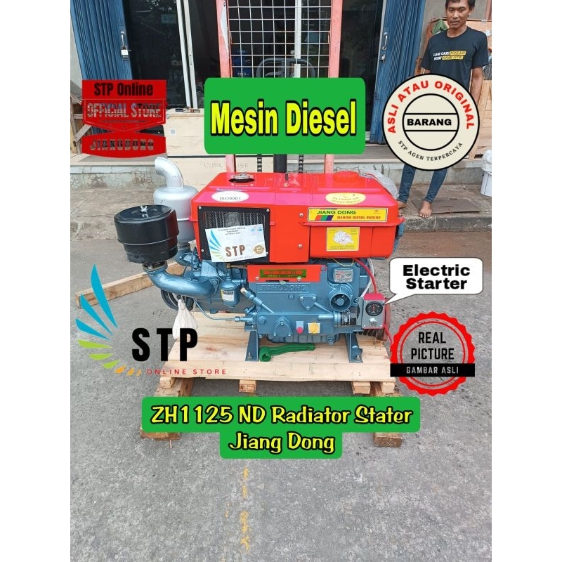 Jual MESIN DIESEL ZH 1125 JIANGDONG RADIATOR STARTER 30hp | Shopee Indonesia