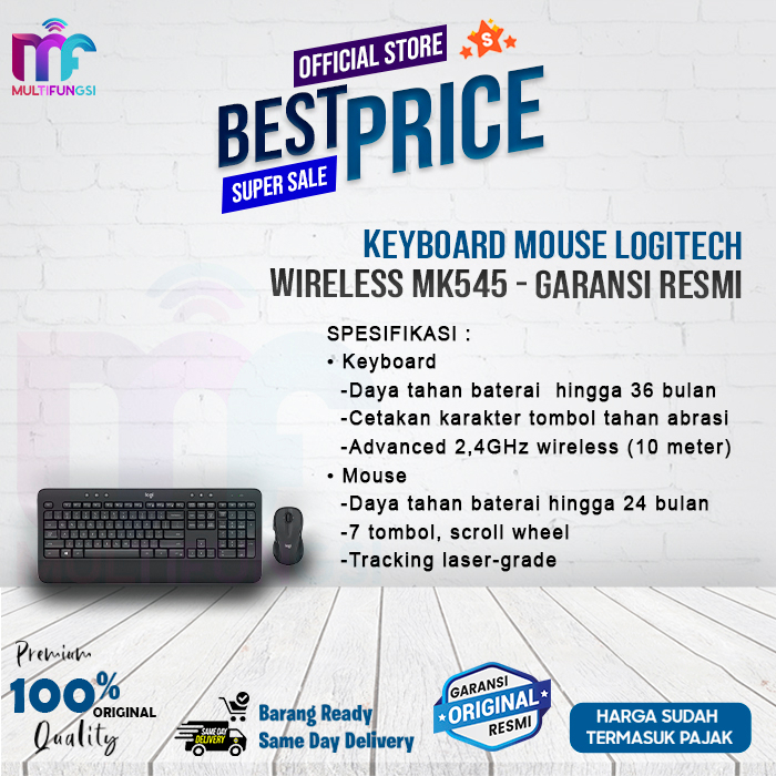 Jual Keyboard Mouse LOGITECH Wireless MK545 - Garansi Resmi MK-545 | Shopee Indonesia