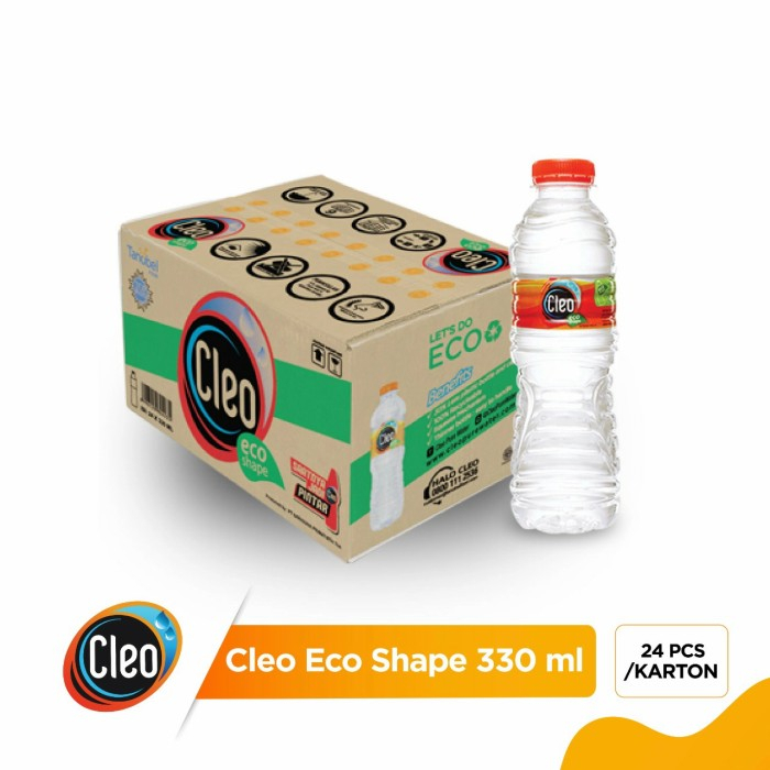 Jual Cleo 330 Ml (24 Botol) - Air Mineral Cleo 330 1 Dus isi 24 Botol | Shopee Indonesia