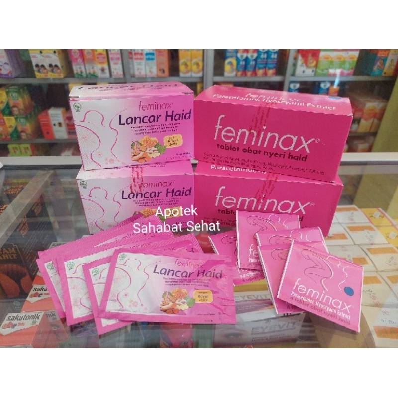 Jual Feminax 4 tabLet / Feminax Cair 15ml / Pereda Nyeri Haid | Shopee ...