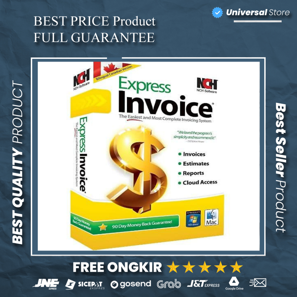 Jual Program NCH Express Invoice Plus Pembuat Invoice Data Penjualan Stock Inventory Lifetime ...