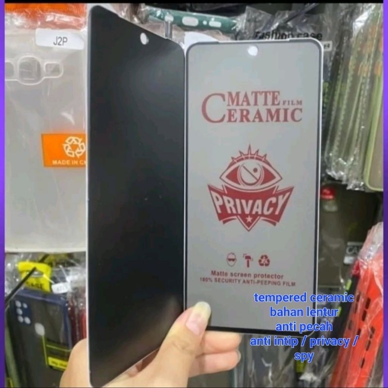 Jual Tempered Matte CERAMIC Privacy spy oppo a12 a15 a15s a16 a16k a16e ...