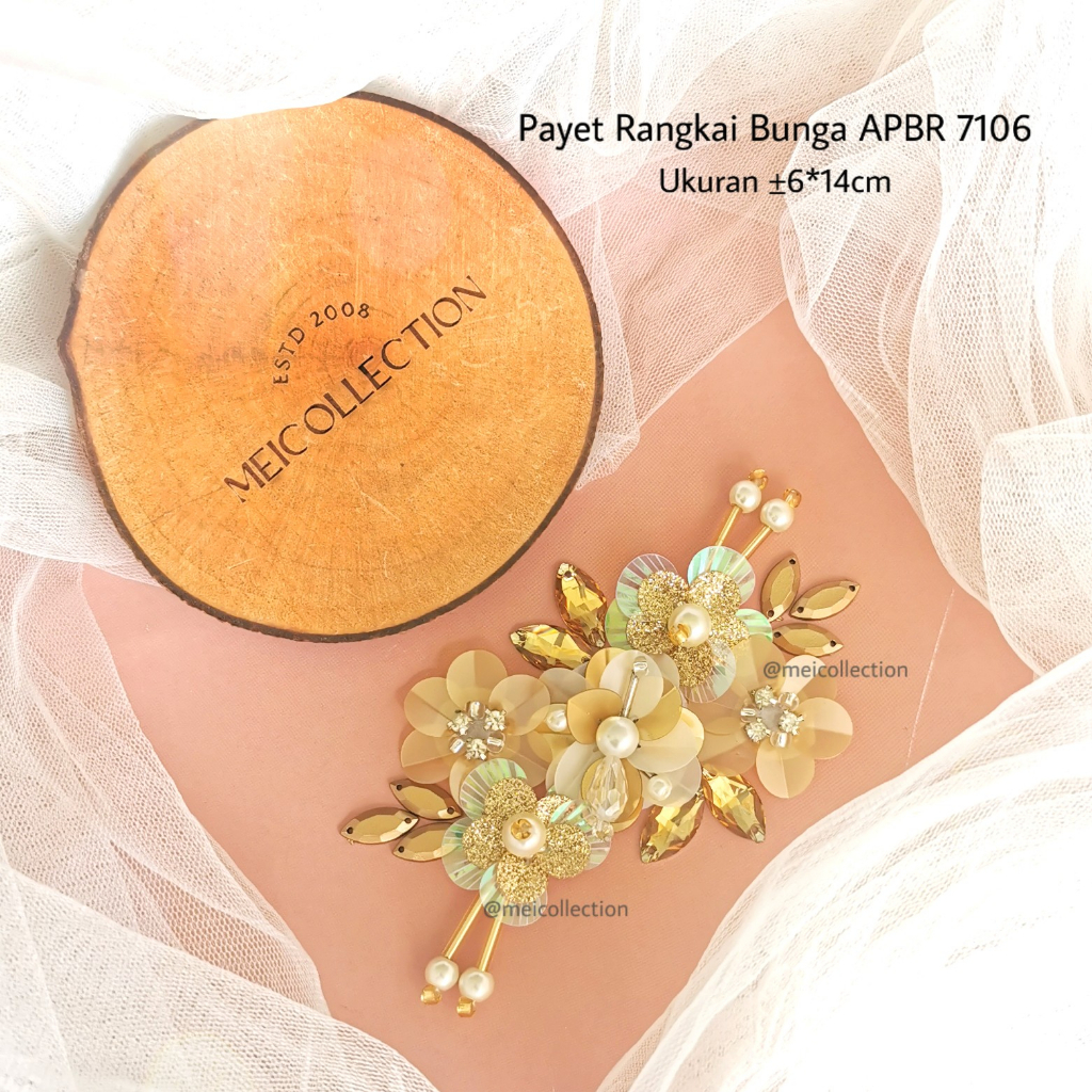 Jual Payet Rangkai Kebaya Bunga 3d Apbr 7106 Gold Shopee Indonesia