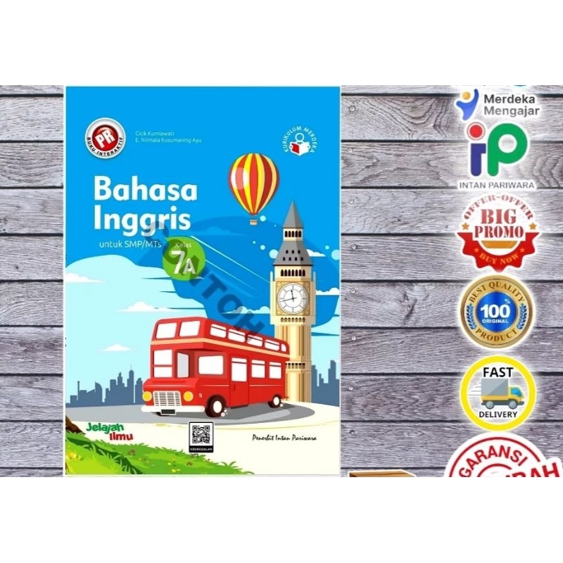 Jual diskon Buku lks pr interaktif bahasa inggris kelas VII, 7 semester 1 tahun 2025 kurikulum ...