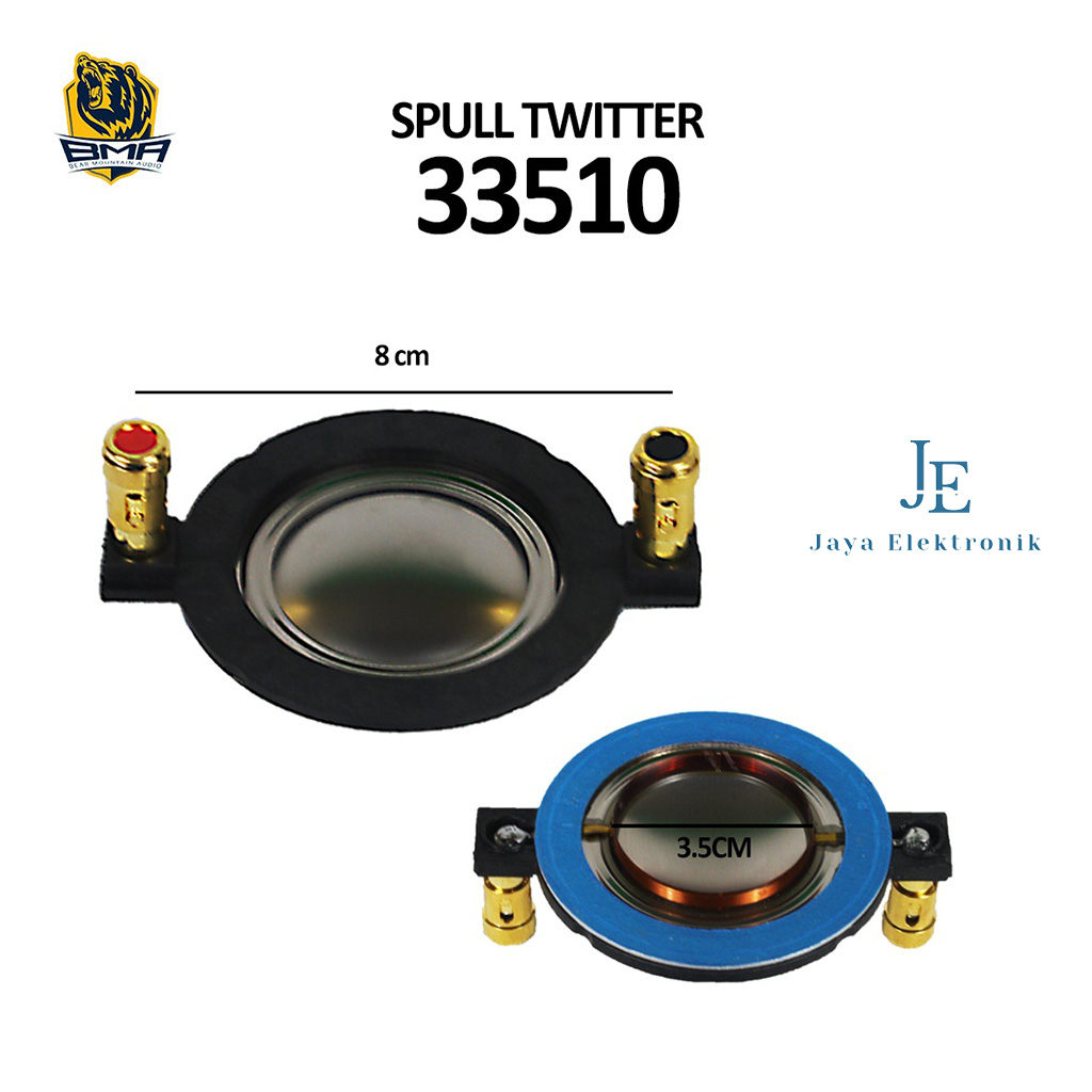 Jual Spull Tweeter Driver Voice Coil D3 3,5 cm BMA 33510 ORIGINAL/Spool Spul Twiter Twitter D3 3 ...