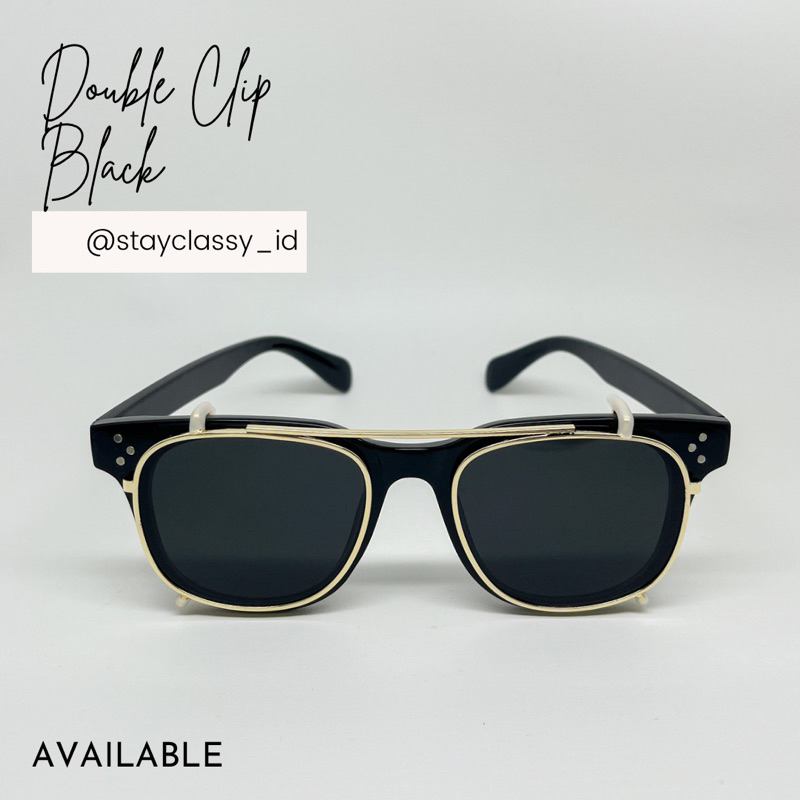 Jual Double Clip Black | Shopee Indonesia