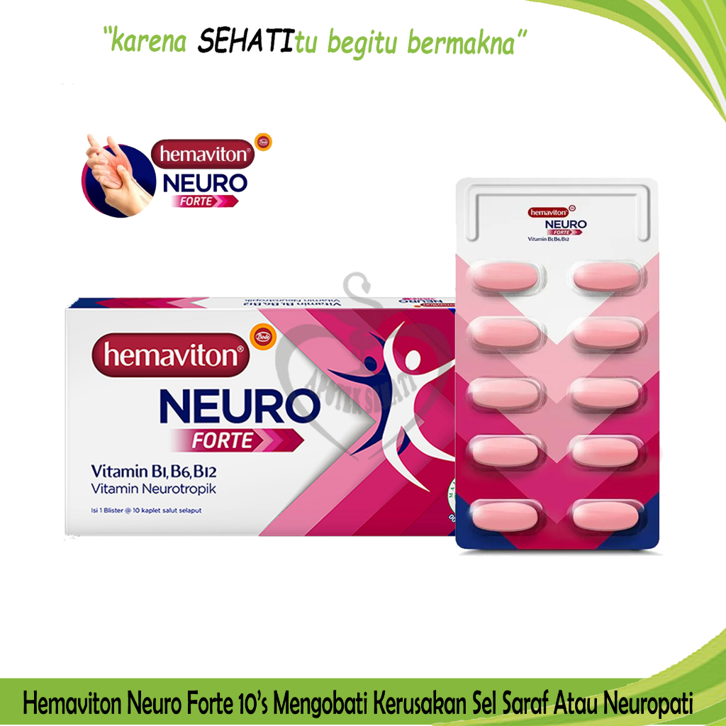 Jual Hemaviton Neuro Forte Kaplet Multivitamin Mengatasi Kesemutan ...