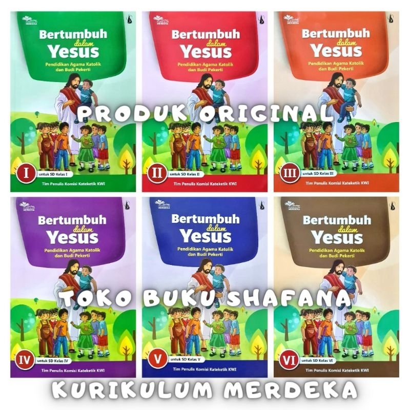 Jual Buku Agama Katolik Kelas 1 2 3 4 5 6 Sd Kanisius Bertumbuh Dalam