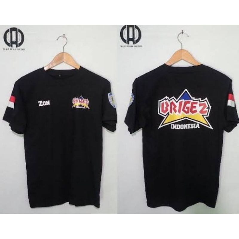 Jual Baju Kaos Brigez Indonesia Bisa Custom Pakai Nama Sendiri Gratis ...