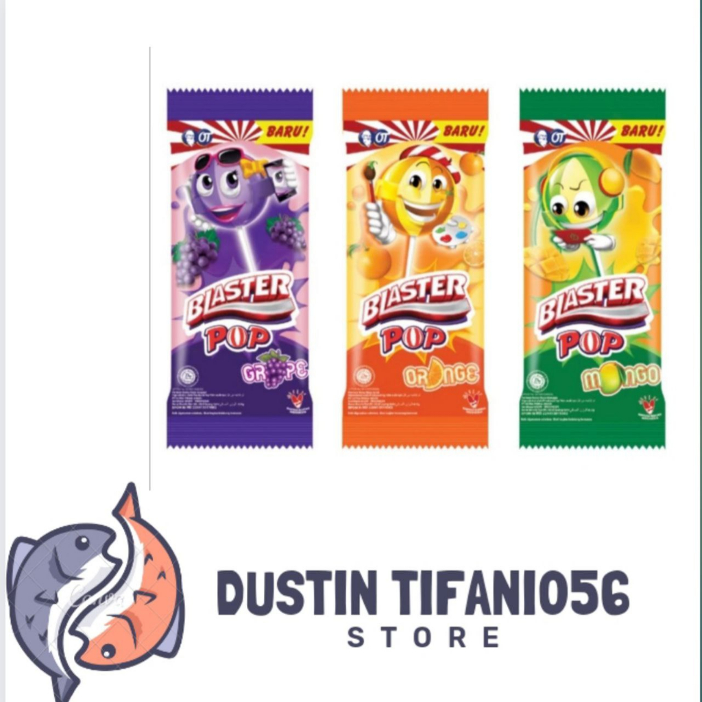 Jual permen lolipop blaster pop varian rasa orange | Shopee Indonesia