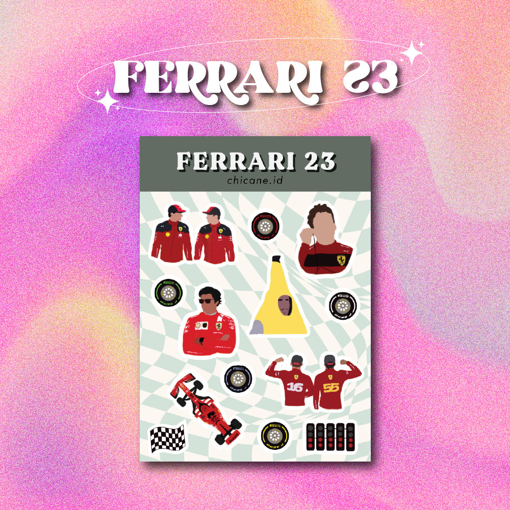 Jual FORMULA 1 Stickers F1 Merchandise Ferrari Red Bull McLaren ...