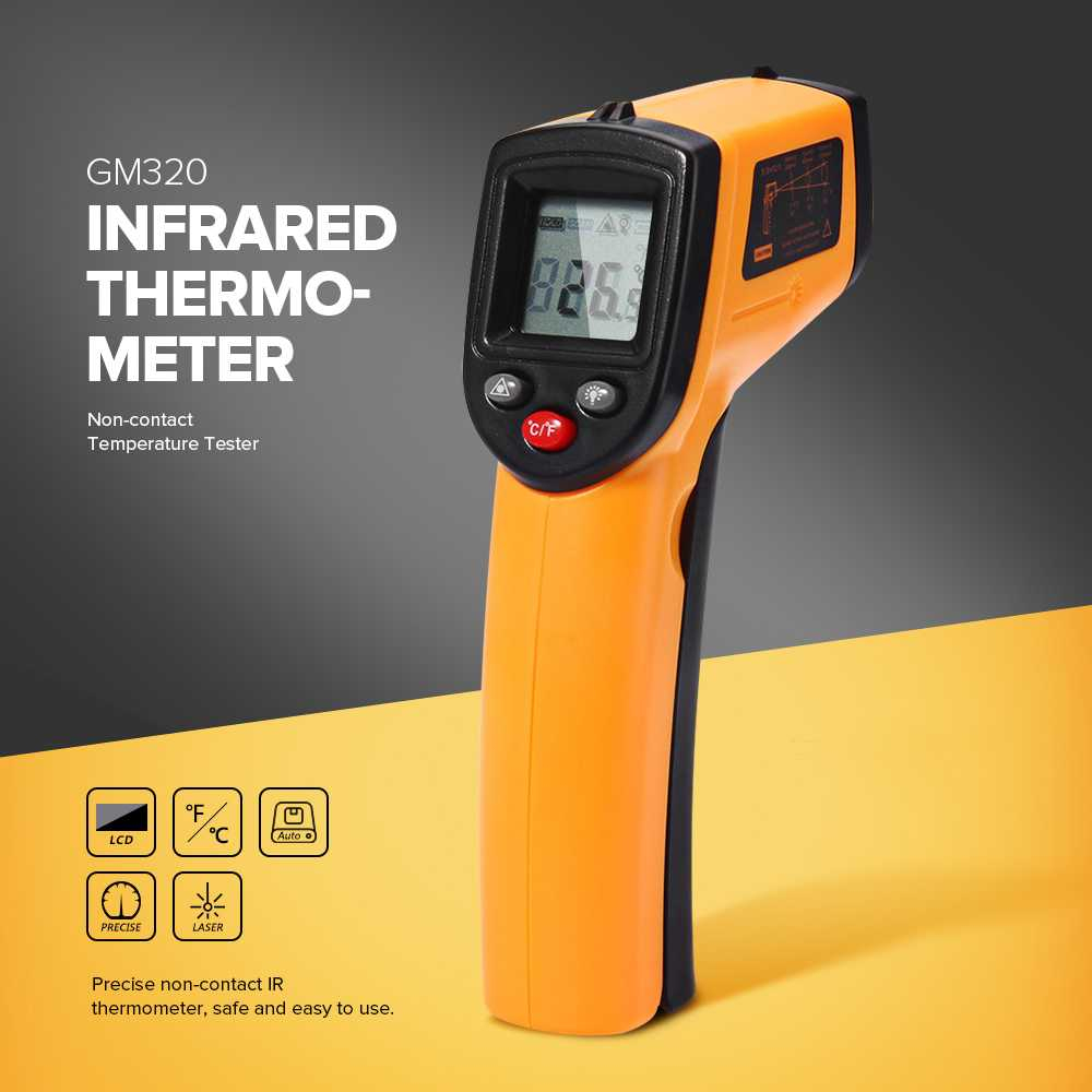 Jual Taffware Thermogun Thermometer Industrial Industri Pabrik Laser Infrared NonContact ...