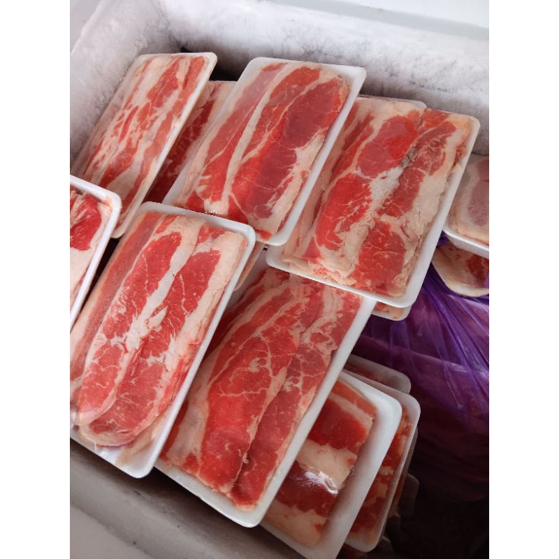 Jual shorplate slice aus kemasan 250g daging sapi | Shopee Indonesia