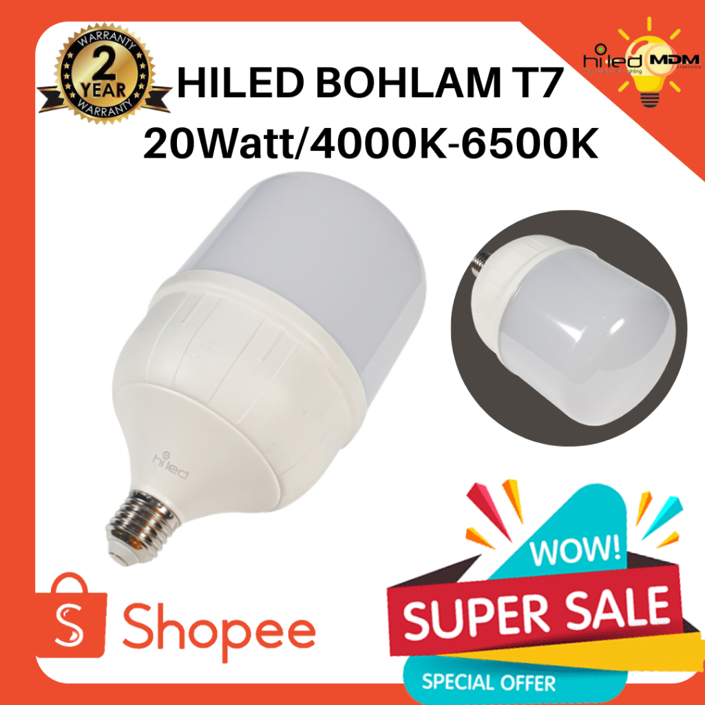 Jual Lampu Bohlam Bulb T7 Hiled 20watt | Shopee Indonesia