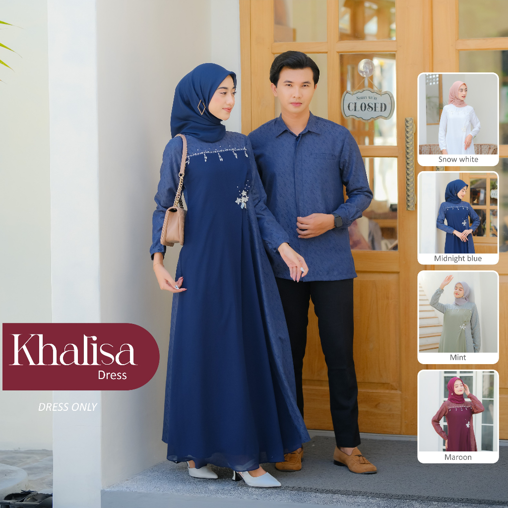 Jual Khalisa Gamis Payet Family Set Premium I (GAMIS SAJA) | Shopee ...