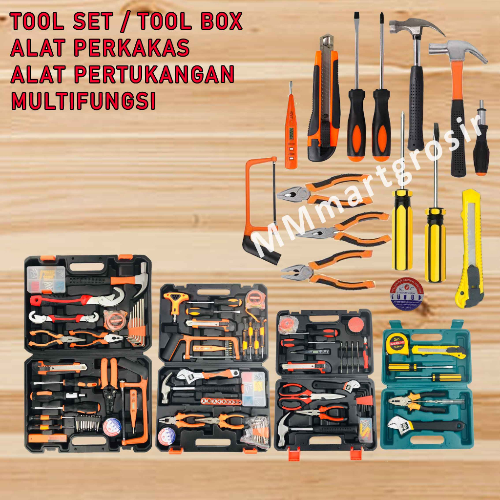 Jual Tool Box / Perkakas Tukang / Alat pertukangan Multifungsi / Tool 1 ...