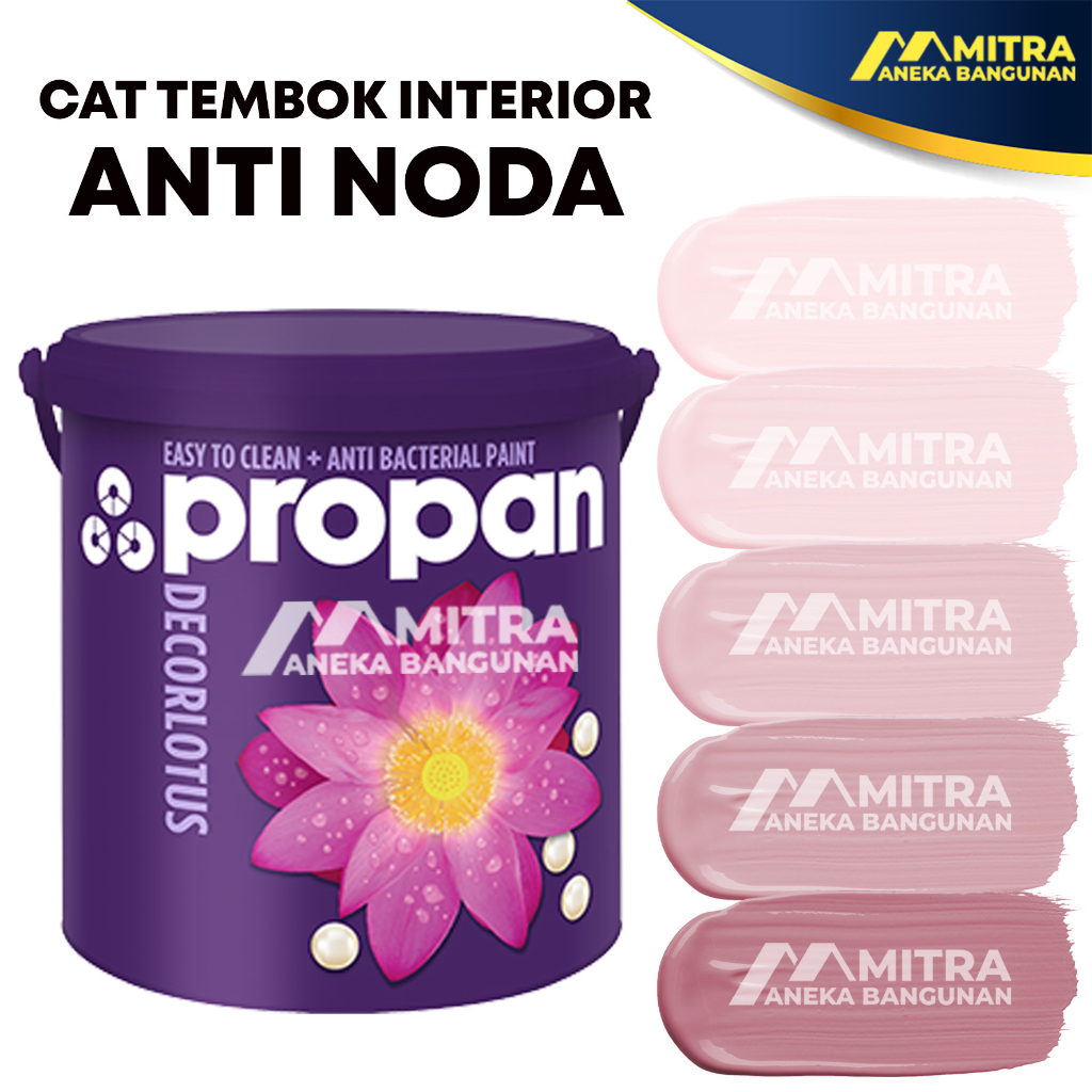 Jual CAT TEMBOK PROPAN DECORLOTUS 2,5 LITER / ANTI NODA / NUDE DUSTY ...
